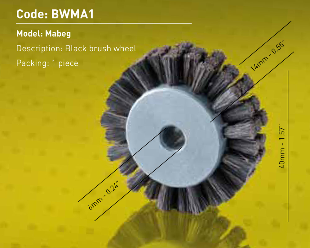 Mabeg brush Wheels for feeder section