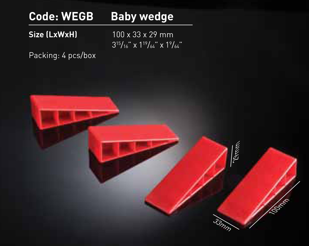 PAPER PLASTIC WEDGES